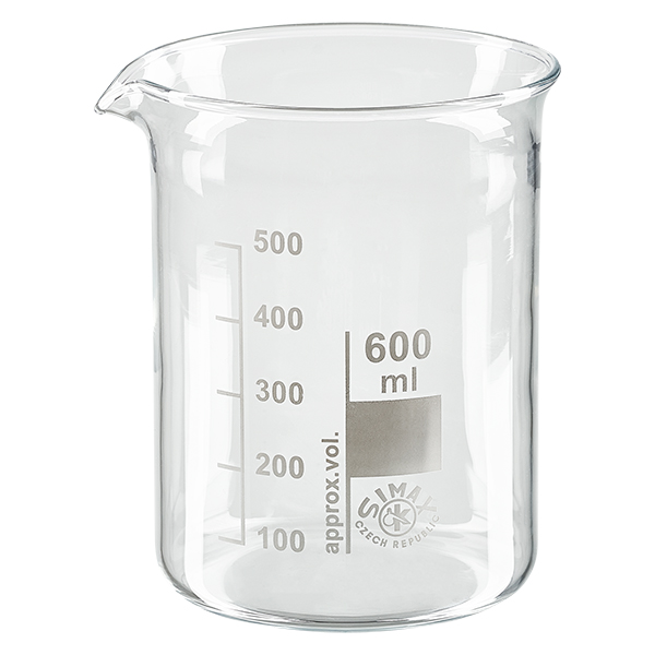 Bekerglas 600 ml van borosilicaatglas (laag model) online bestellen